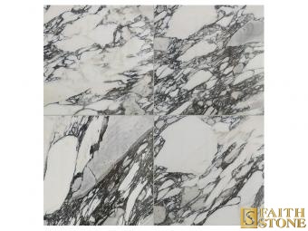 Polished 18 X 18 X 38 Stone Aris Edge Arabescato Corchia Marble Field ...