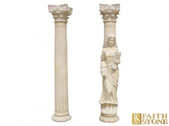 Roman Corinthian Classic Stone Column Corinthian Design 100% Natural ...