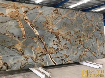 Luxury Brazil Quartzite Stone Roman Impression Blue Roma Quartzite ...
