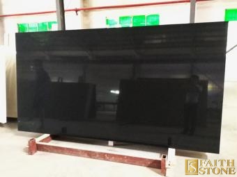 Pure Black Quartz Stone Slab Quartz Black Slab Pure Black Quartz ...
