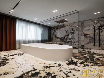 Luxury Crystal White Pandora Quartzite Translucent Wall Panel Factory ...